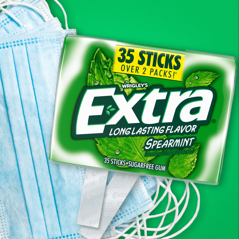 EXTRA Spearmint Sugarfree Chewing Gum, 35-Stick Mega Pack | EXTRA