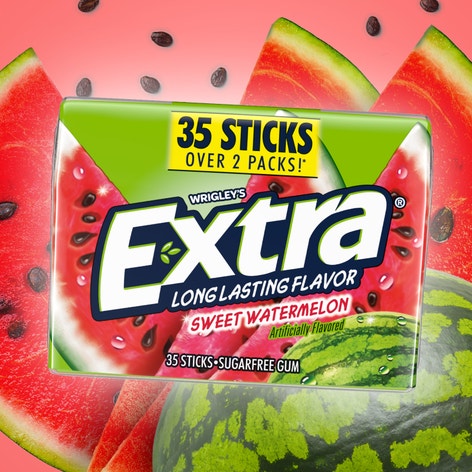 EXTRA Watermelon Sugarfree Chewing Gum, 35-Stick Mega Pack | EXTRA