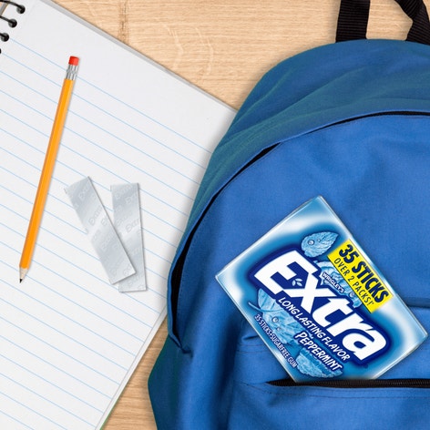 EXTRA Peppermint Sugarfree Chewing Gum, 35-Stick Mega Pack | EXTRA