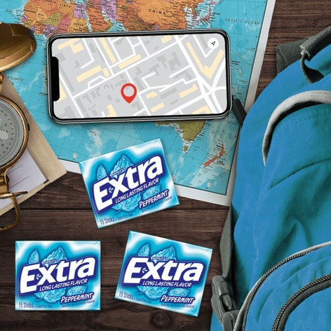 EXTRA Peppermint Sugarfree Chewing Gum, Value Pack (8 Packs) | EXTRA