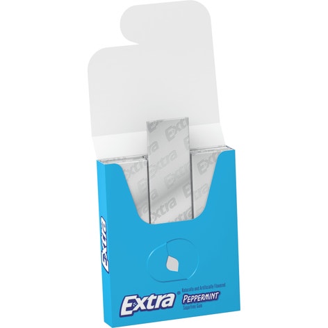 EXTRA Peppermint Sugar Free Chewing Gum, 15-Stick Single Pack | EXTRA