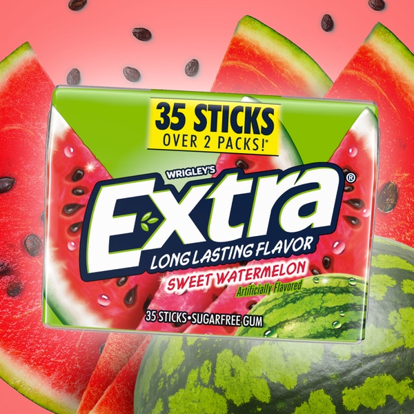 EXTRA Watermelon Sugarfree Chewing Gum, 35-Stick Mega Pack | EXTRA