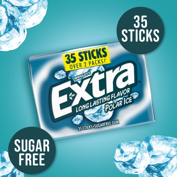 EXTRA Polar Ice Sugarfree Chewing Gum, 35-Stick Mega Pack | EXTRA