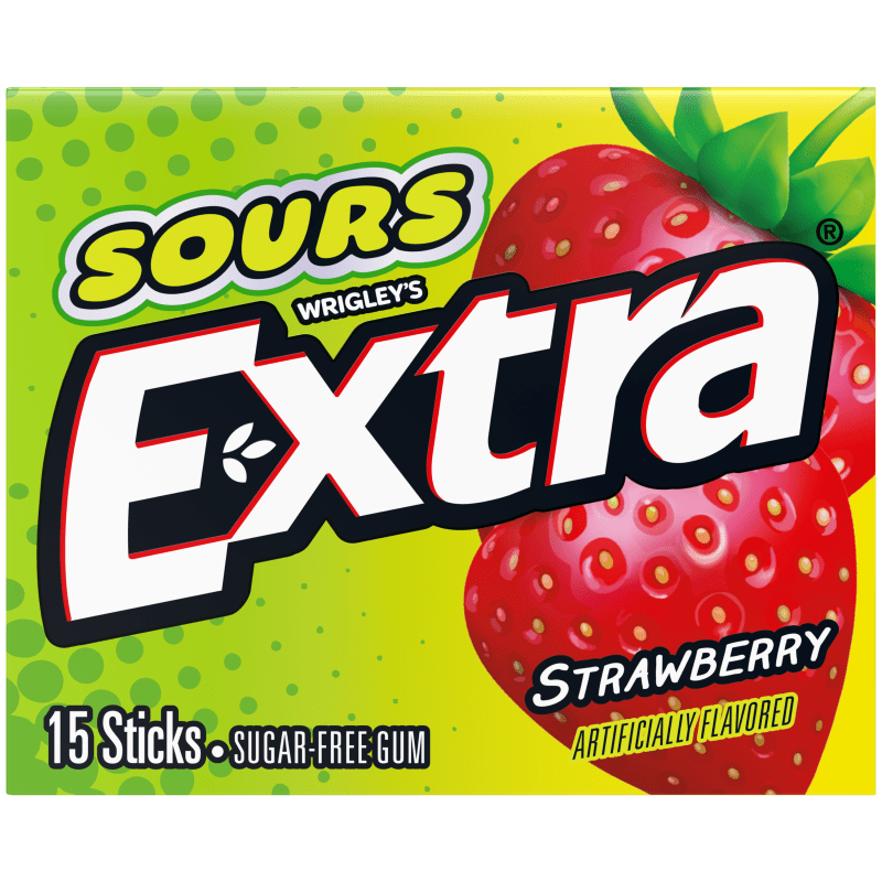 Extra Sour Strawberry 15 Stick | EXTRA
