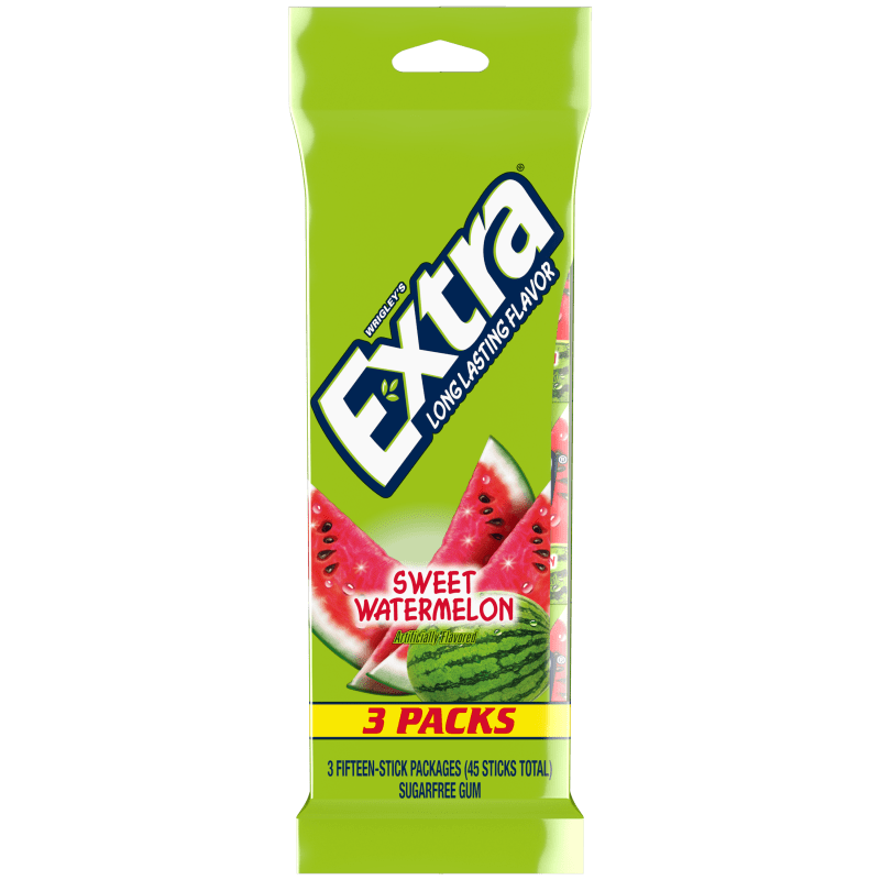 EXTRA Watermelon Sugarfree Chewing Gum, 35-Stick Mega Pack | EXTRA